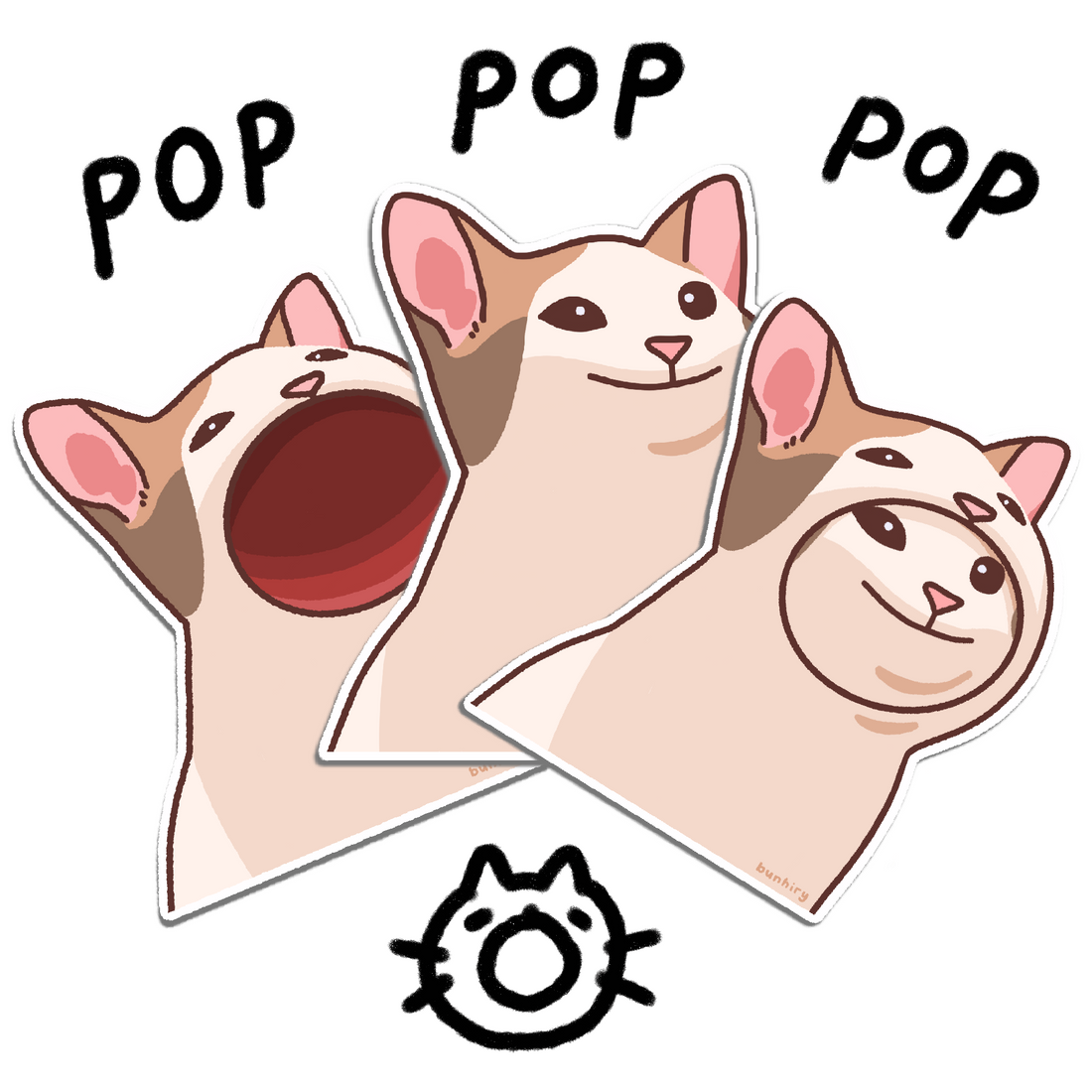 Pop Cat Stickers – Bunhiry